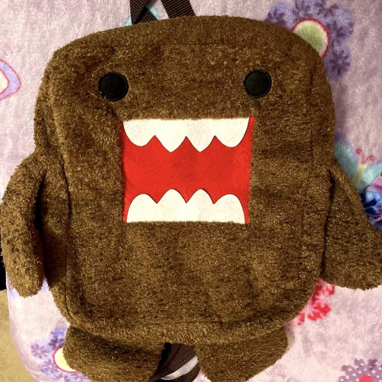 Brown and red Domo backpack🎒 ... - Depop