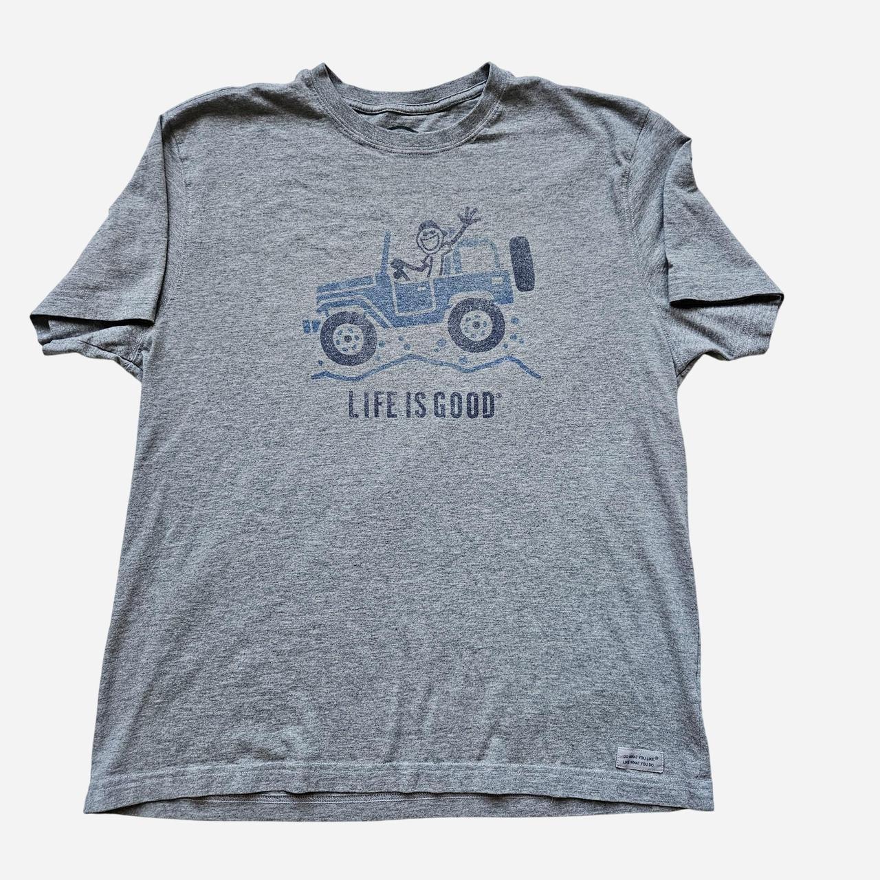 Grey Life is Good graphic tee Great quality and nice... | Depop