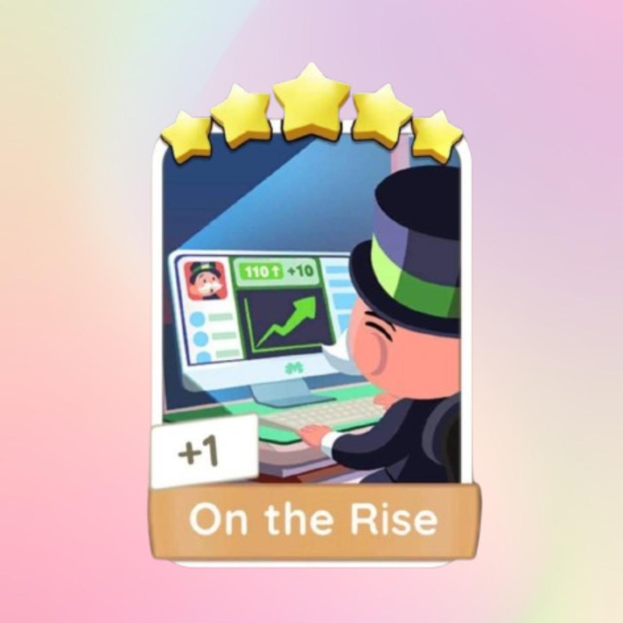 On the Rise - Monopoly 5-star sticker Please send... - Depop
