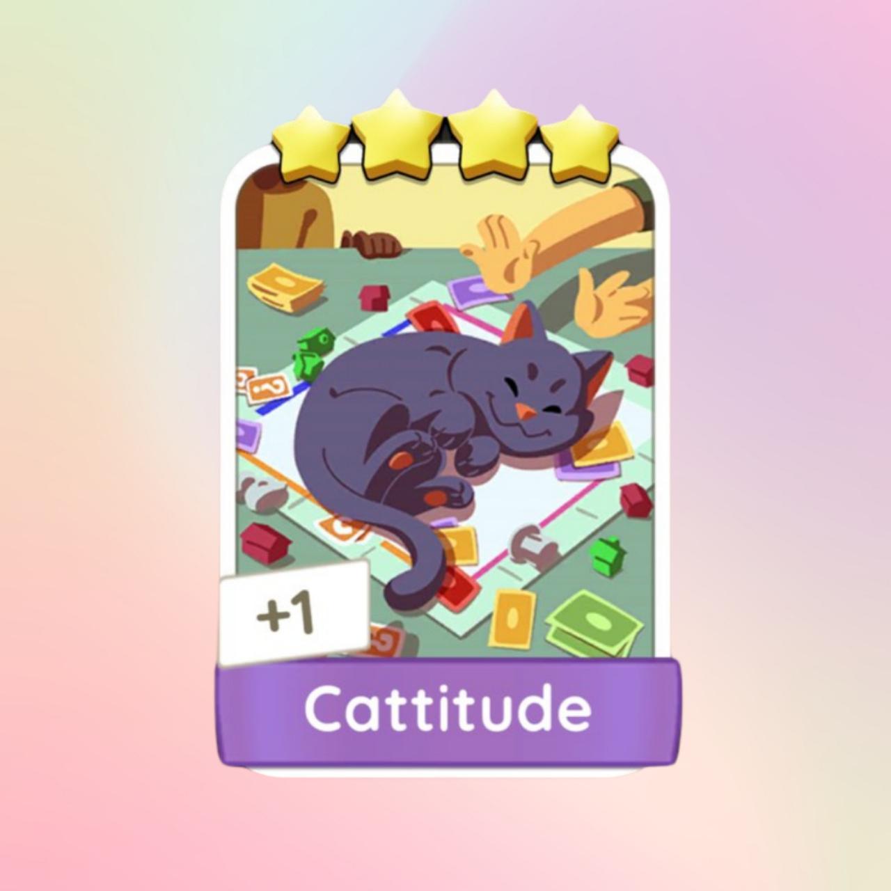 Cattitude - Monopoly 4-star sticker Please send us... - Depop