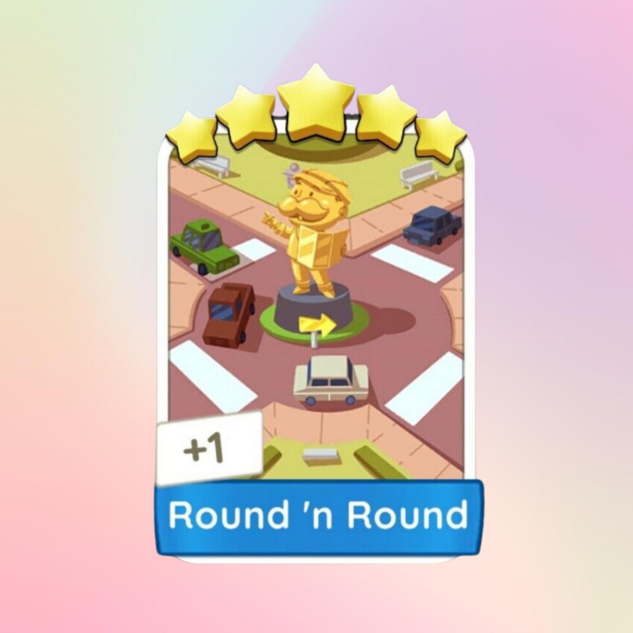 Round 'n Round - Monopoly 5-star sticker Please... - Depop