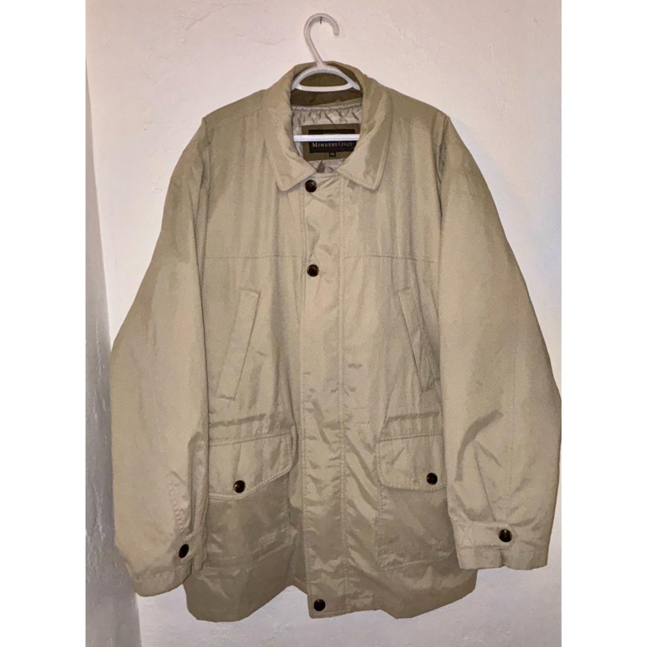 Vintage Members only Khaki winter jacket. Size... - Depop