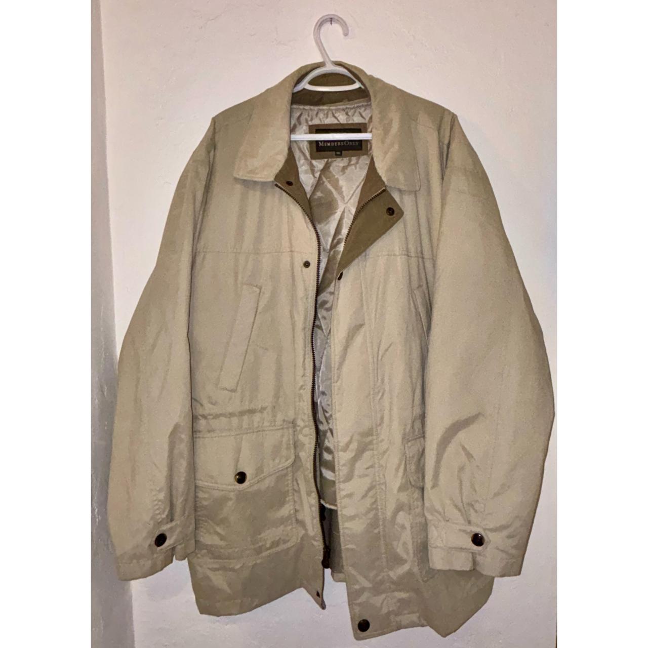 Vintage Members only Khaki winter jacket. Size... - Depop