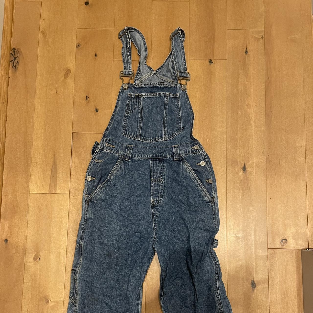 cutest baggy y2k overalls durable jean material - Depop
