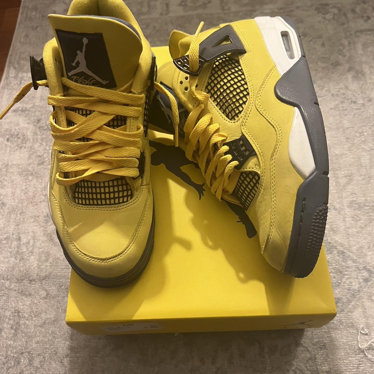 jordan 4 lighting used good condition | DM ME B4 YOU... - Depop