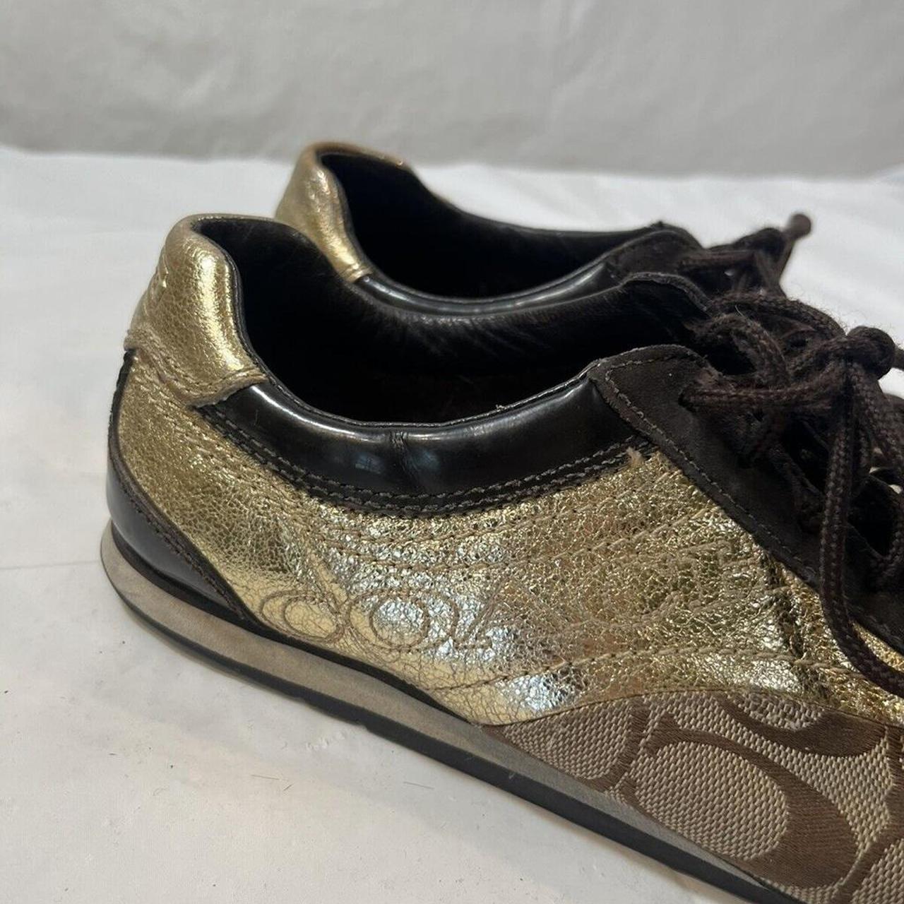 AUTHENTIC COACH LOGO Coach BROWN GOLD KODIE WOMENS... | Depop