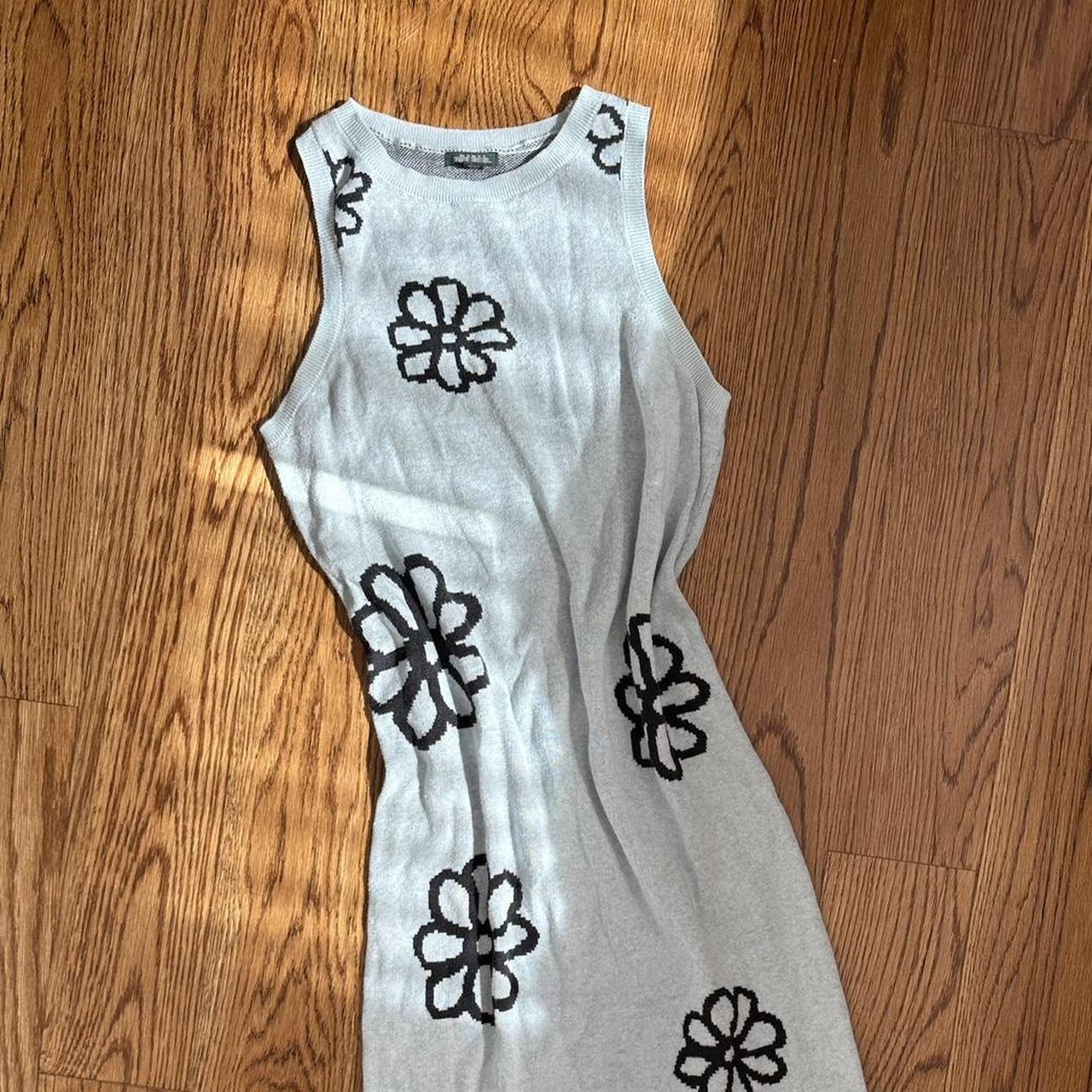Wild fable knit maxi dress with a cute floral pattern - Depop