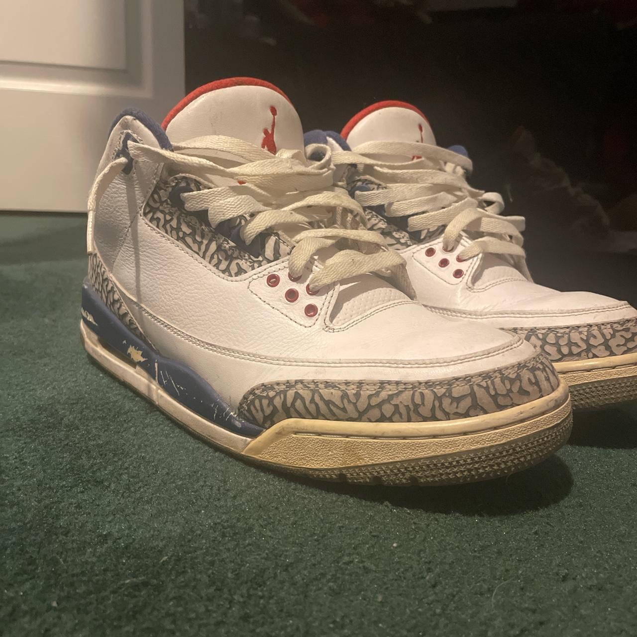 Jordan 3 true blue Replacement box - Depop