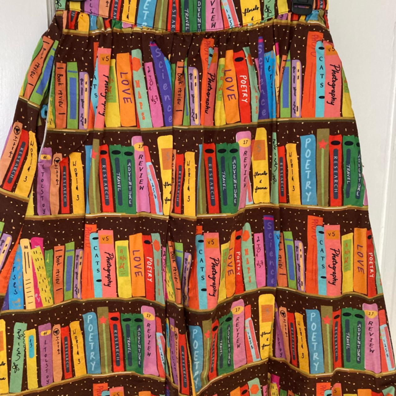 Super cute library/book skirt from ModCloth. Sold... - Depop