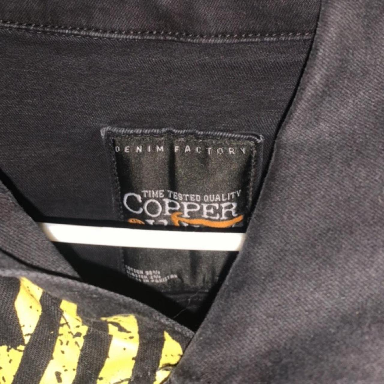 Multi color denim factory jean jacket - Depop