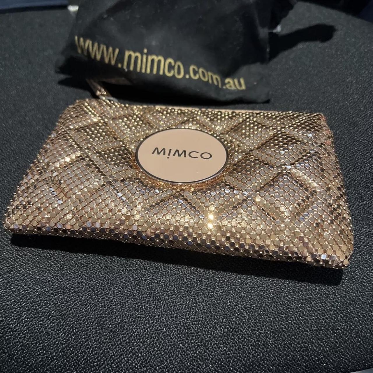 Mimco Glo Mesh Rose Gold Zip Up Wallet/Purse Like... - Depop