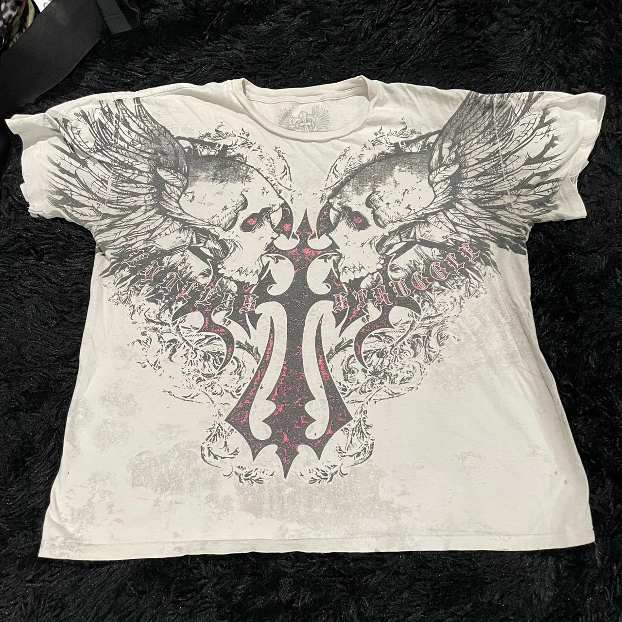 Xzavier brand affliction style tee shirt Men’s L... | Depop