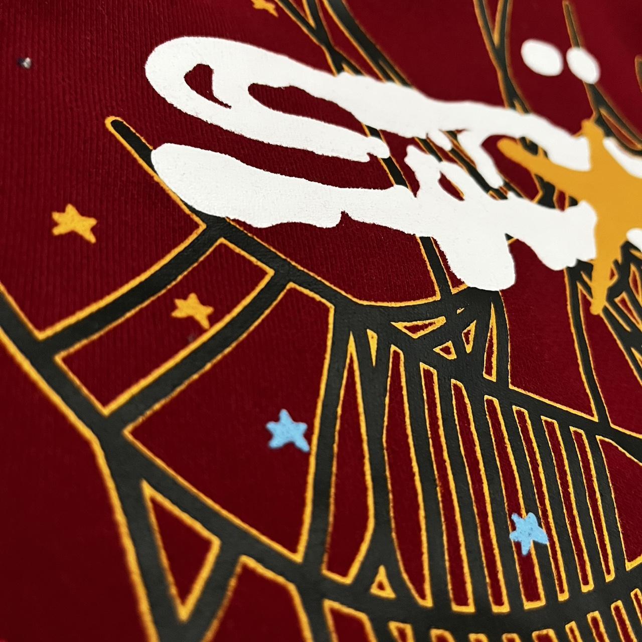 Sp5der Maroon Hoodie - Size M - Fits True to Size -... | Depop