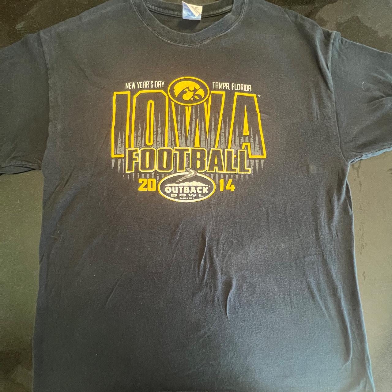 Vintage Iowa Football Tee Size Large - Excellent... - Depop