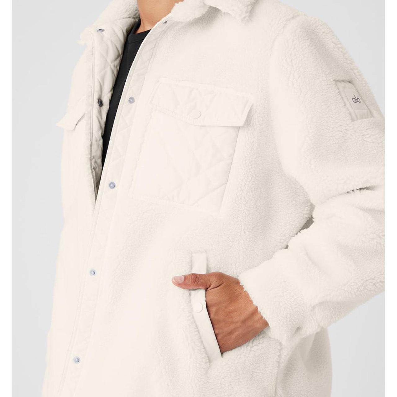 Sherpa Edge Shacket - Ivory This shacket will be... | Depop