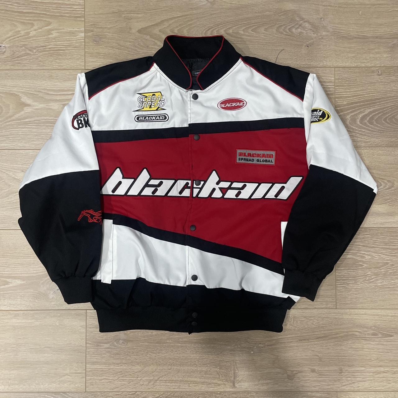 Blackair Jacket Red Racing Jacket Never Worn... - Depop