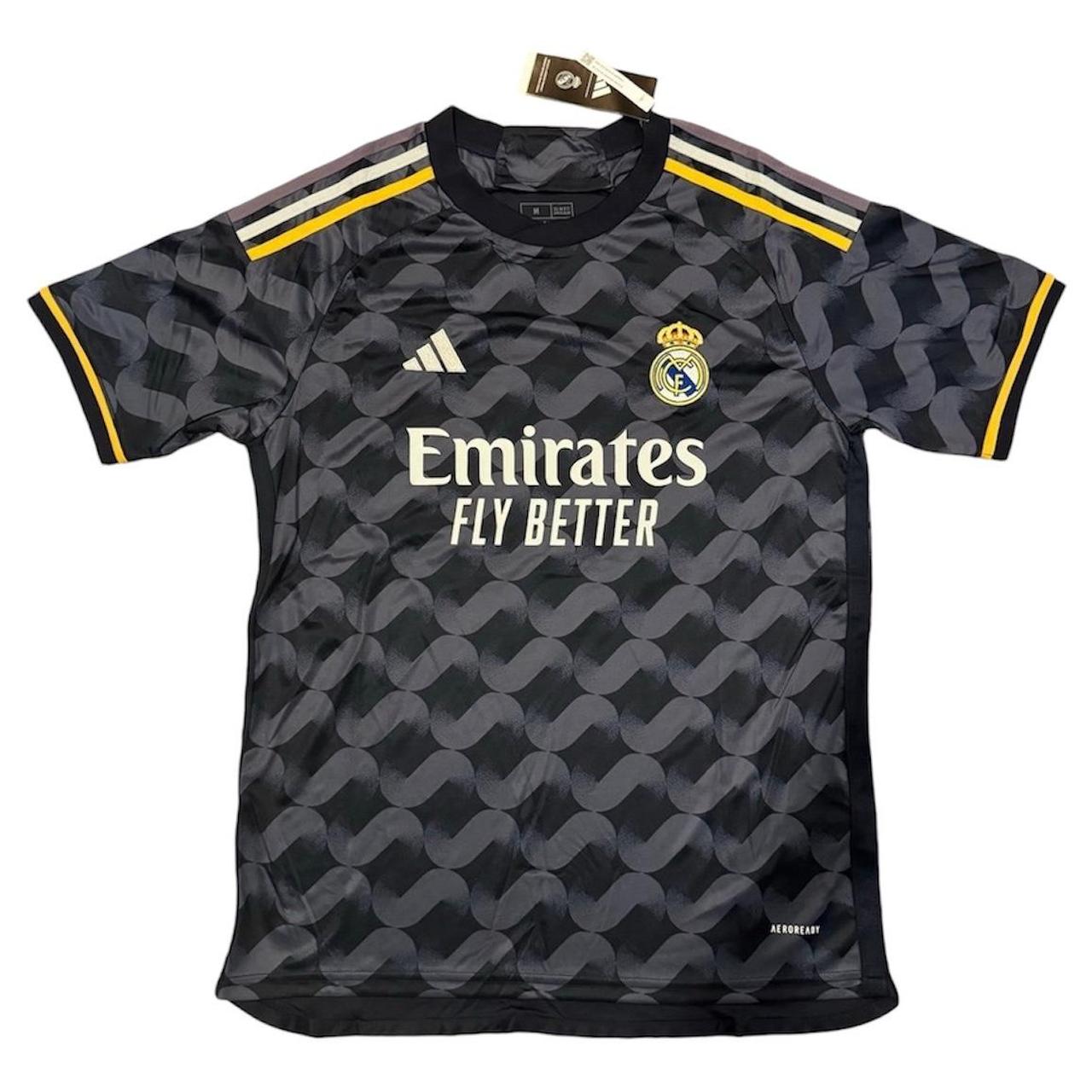 New Real Madrid dark grey soccer jersey size M New... - Depop