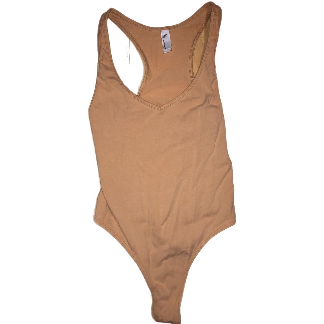American Apparel neutral bodysuit only worn a... - Depop