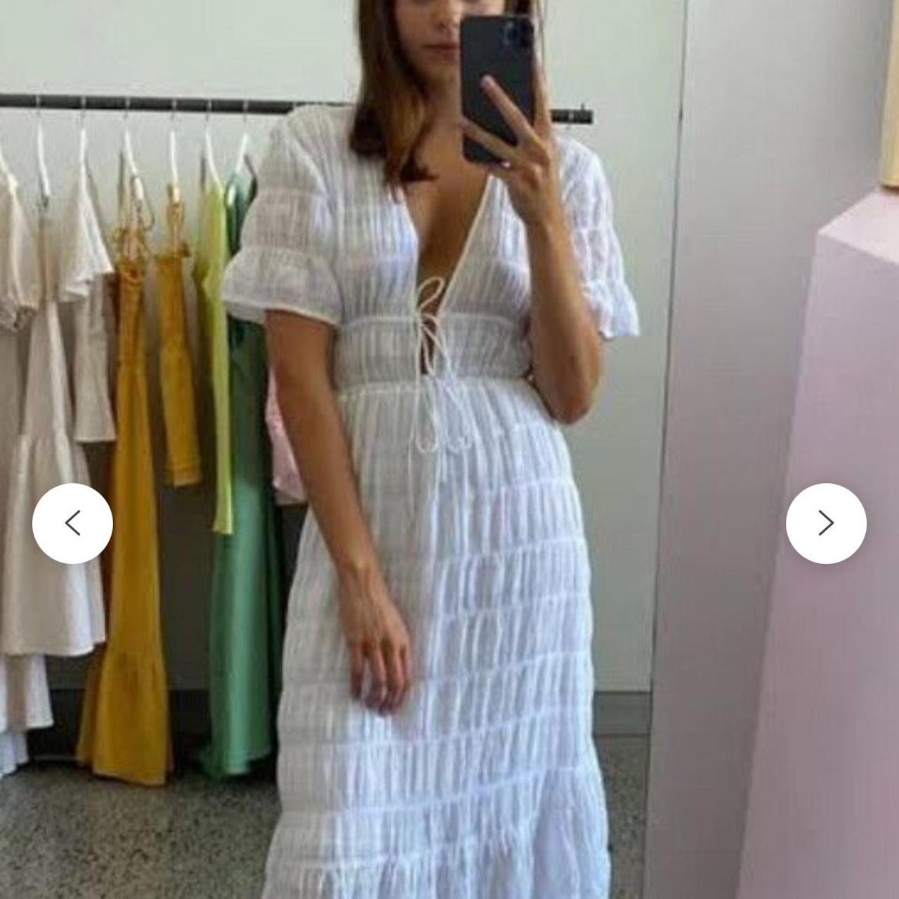 Ruby NZ White Mirella Dress Slight colouring on... - Depop