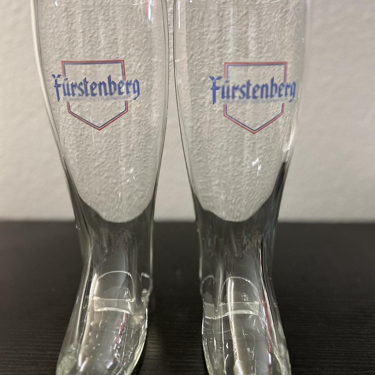 Furstenberg Beer Boot Glass HUGE 1.5+ Liter Shaped... - Depop