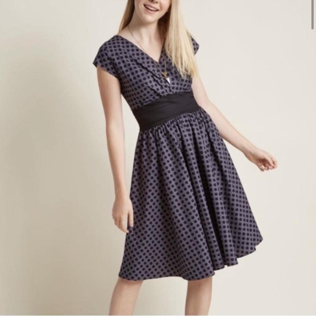 Modcloth Retrolicious Folter Polkadot Vintage Style... - Depop
