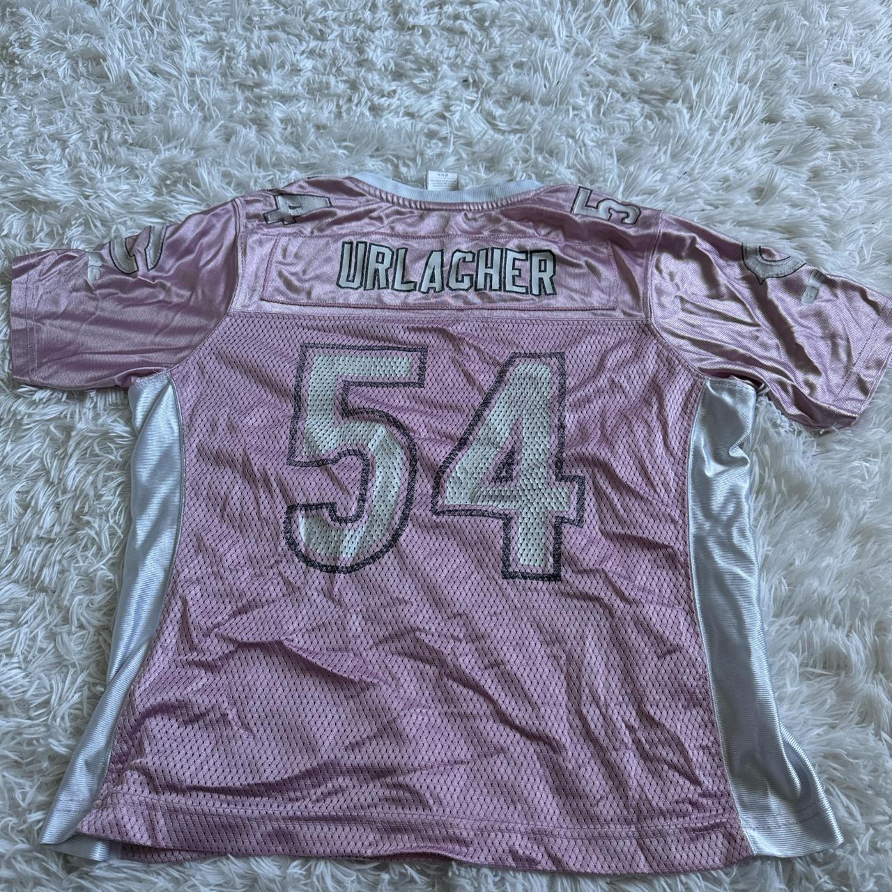 Pink and white NFL bears jersey #NFL - Depop