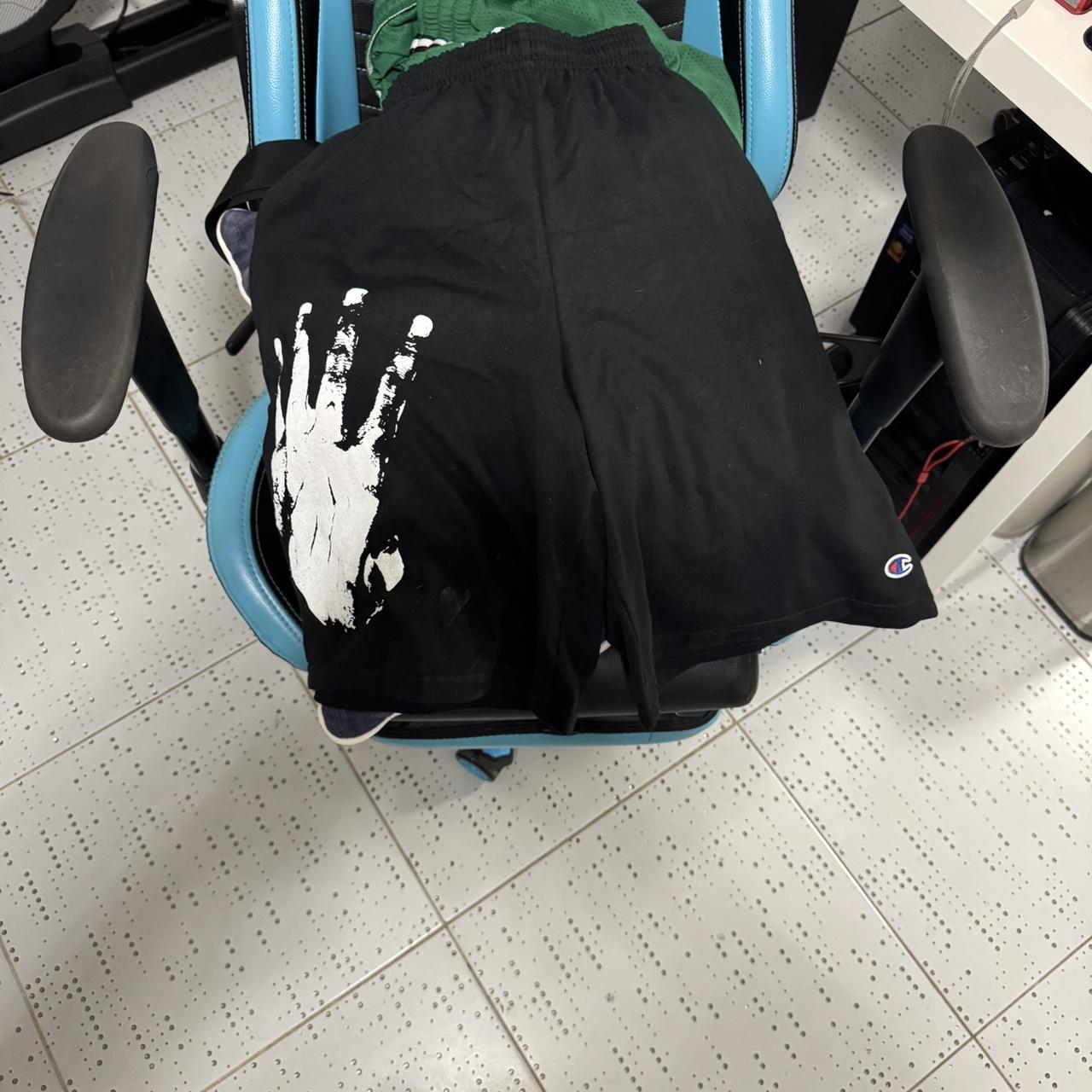 Champion x Revenge Hand puff print shorts Not sure... | Depop