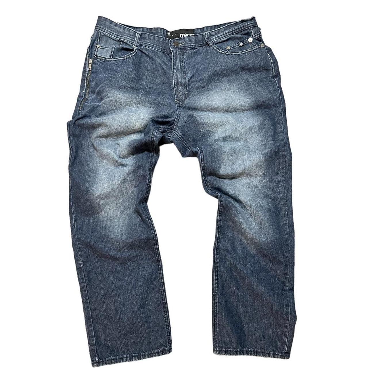 Zipper Mecca Jeans 40x32 Baggy🔥🔥 Fire Fit‼️‼️ - Depop