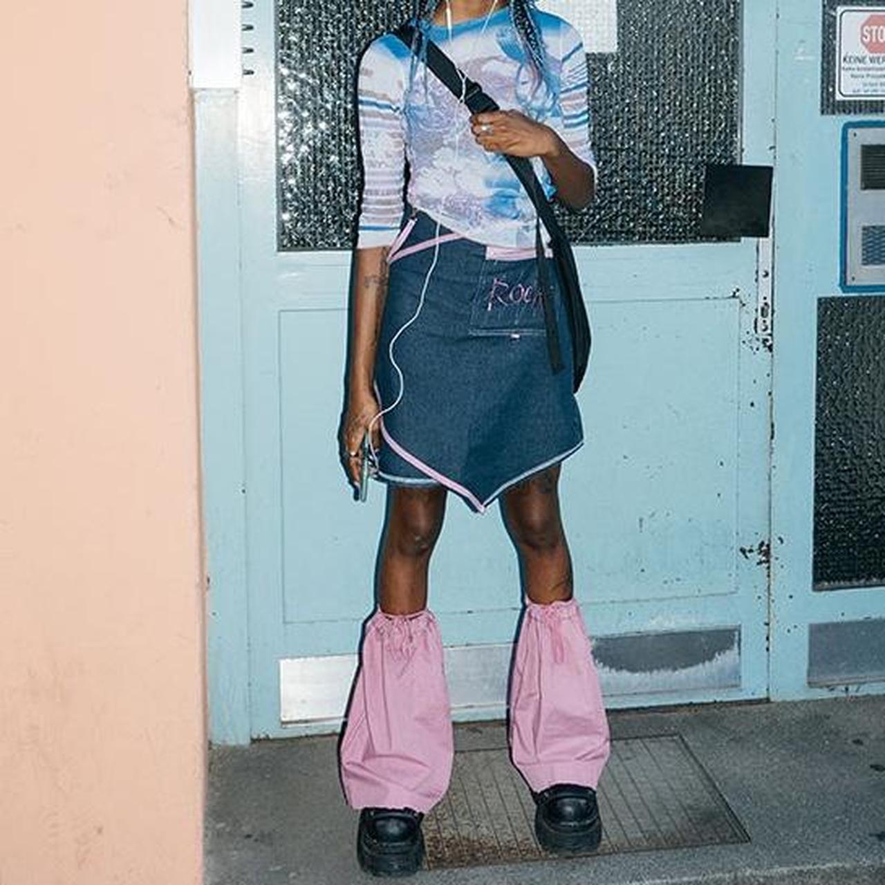 Cop Copine Paris Folklore quarter sleeve contrast... | Depop