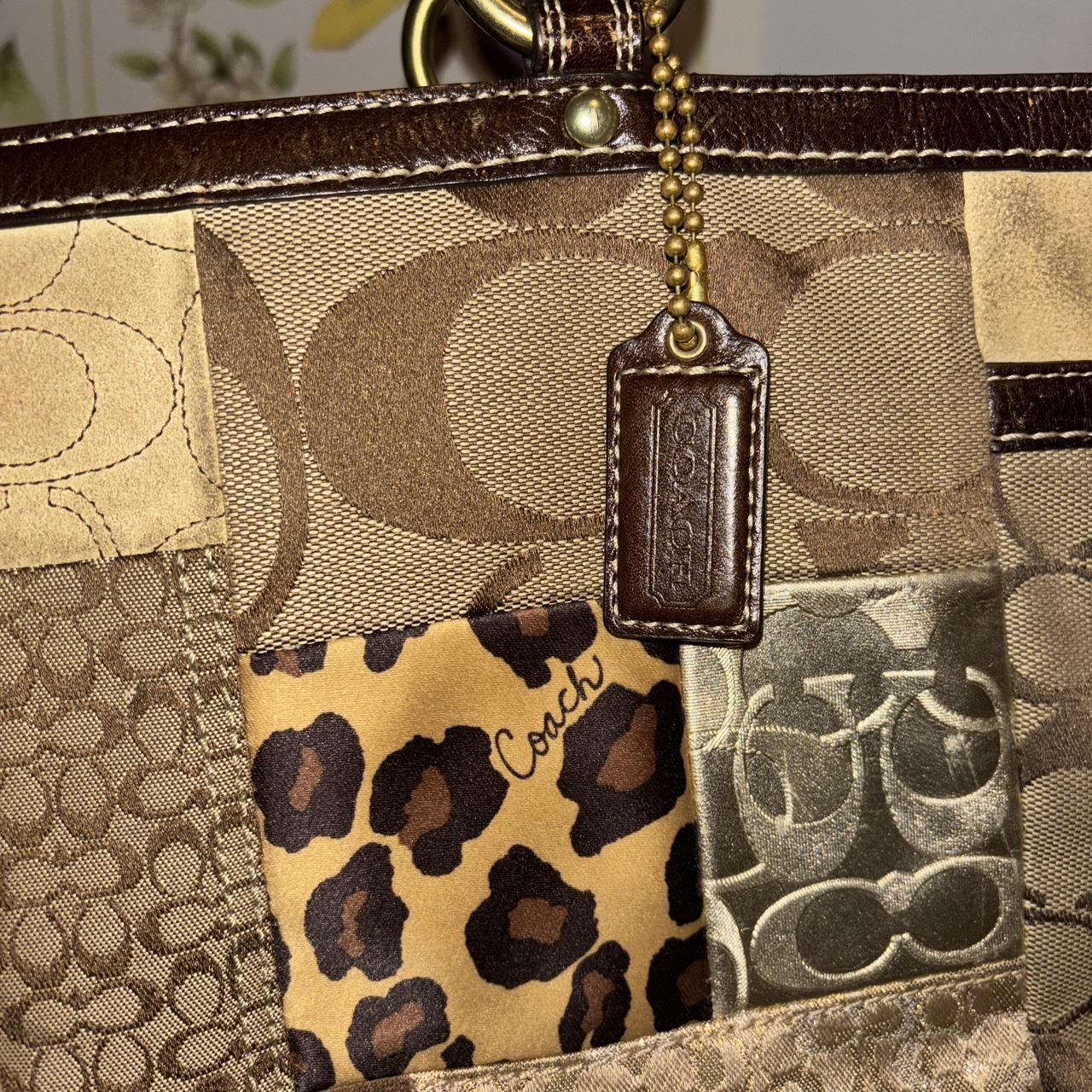 Vintage Coach leopard print patchwork purse OPEN TO... | Depop