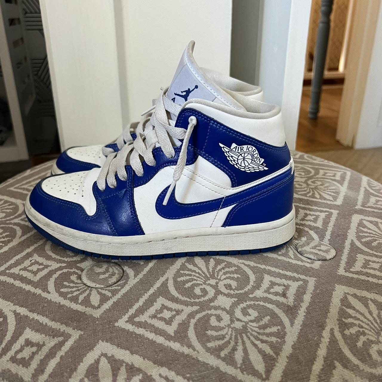 Blue Nike Jordan’s - Depop