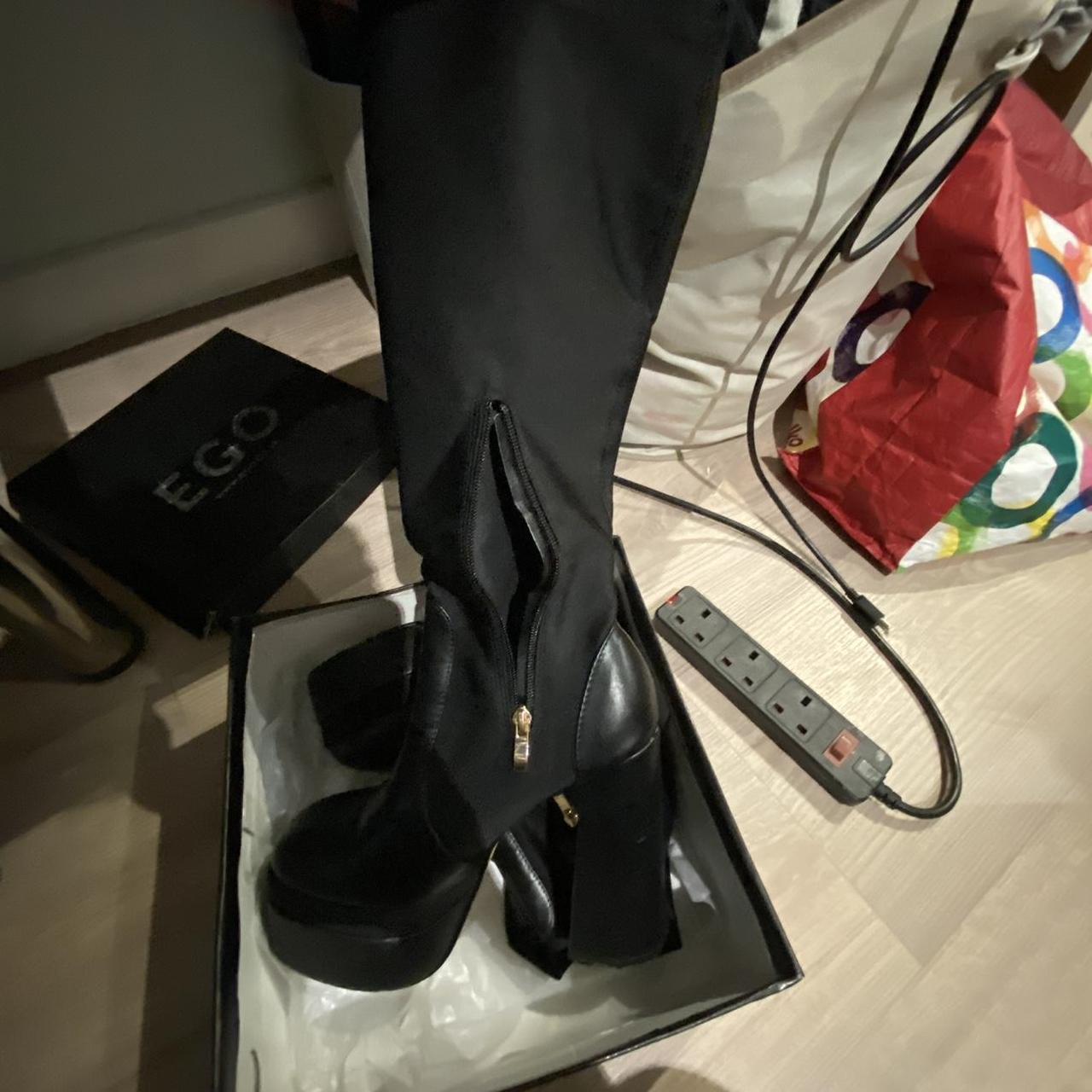 EGO Women's Black Boots | Depop