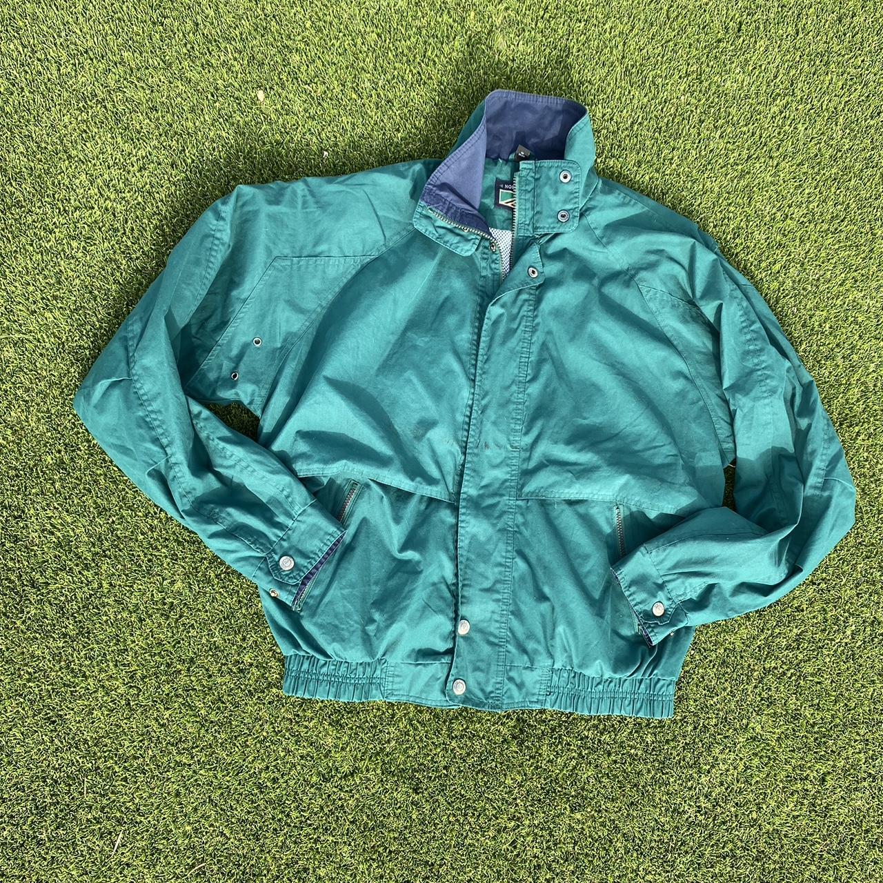 Green North bay Wind breaker #vintage... - Depop