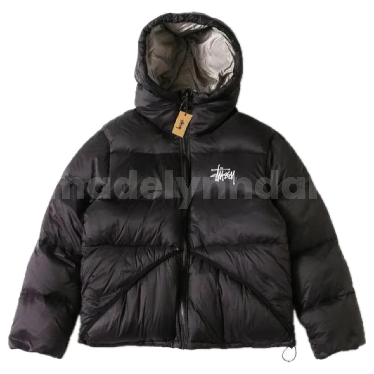 Stussy Micro Ripstop Down Parka Jacket Black Large | Depop