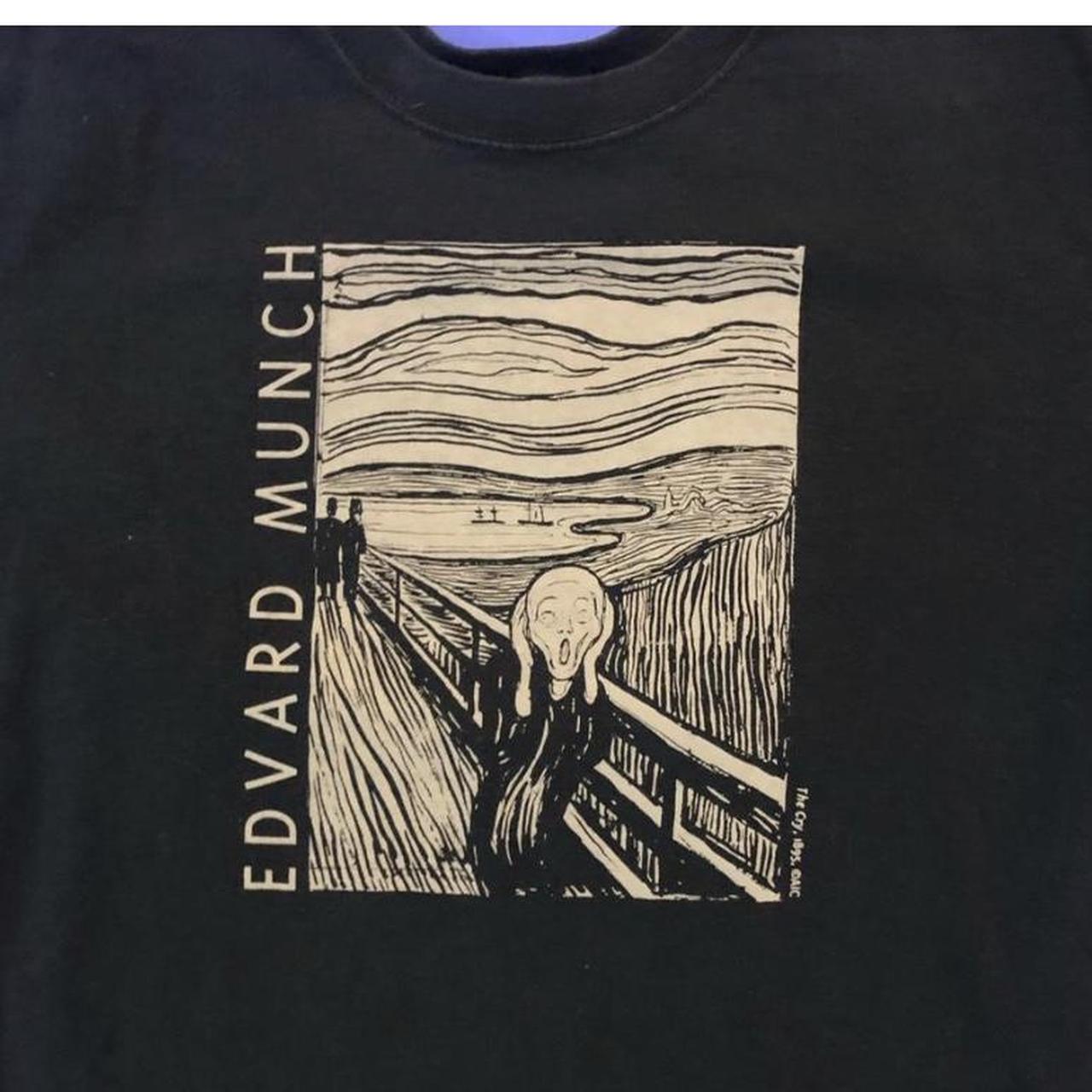 Vintage 90s Edvard Munch “The Scream” art t-shirt by... - Depop