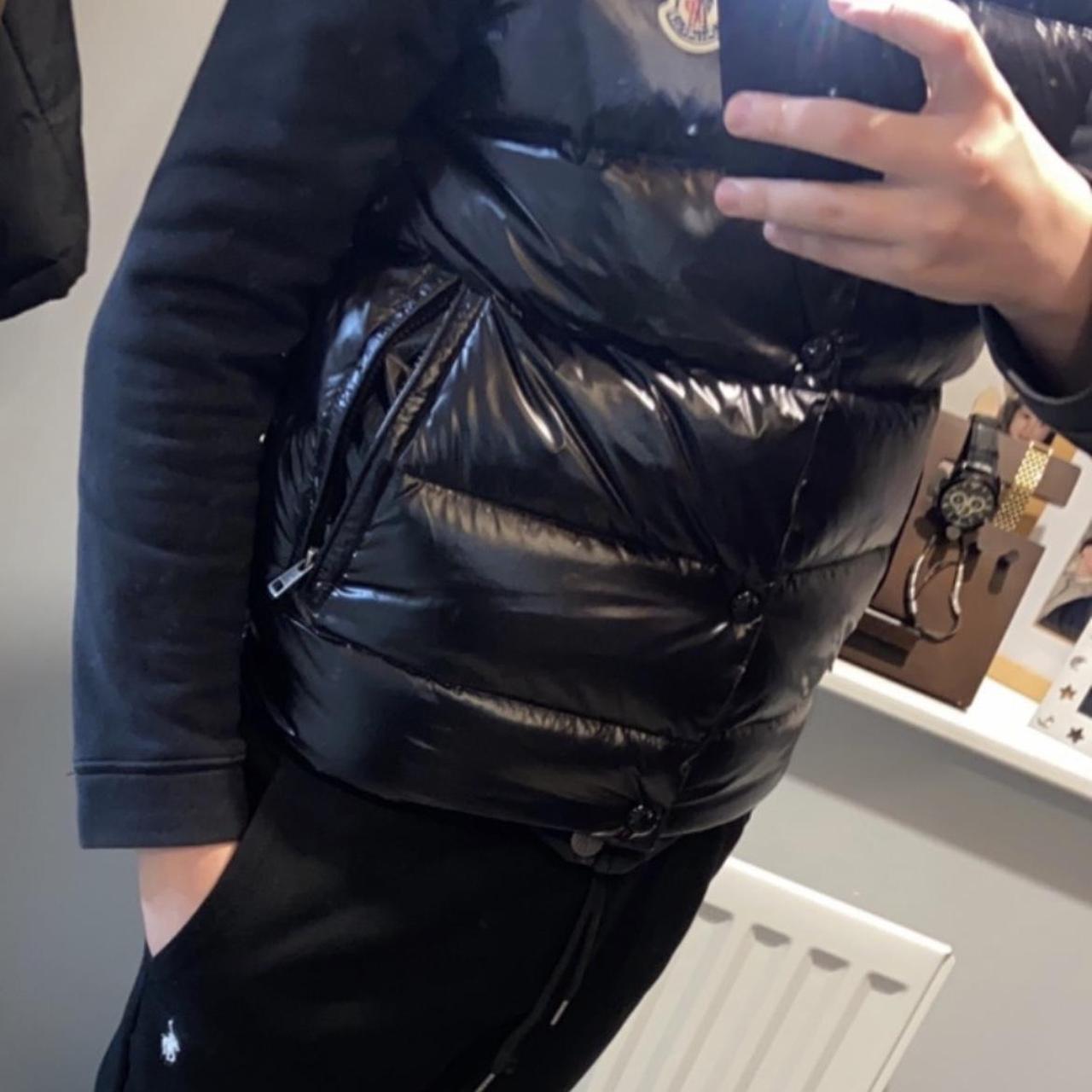Black Moncler Body Warmer - Depop