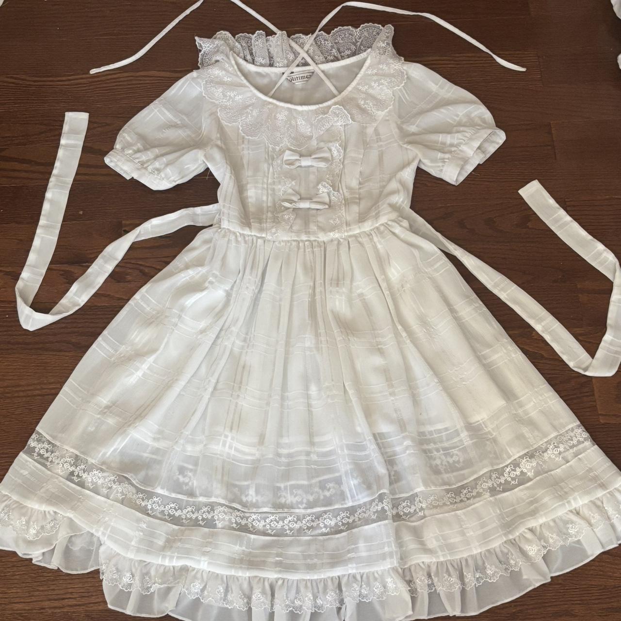 Lolitimes / Lolitan zhi Jin yuan White shiro Lolita... | Depop