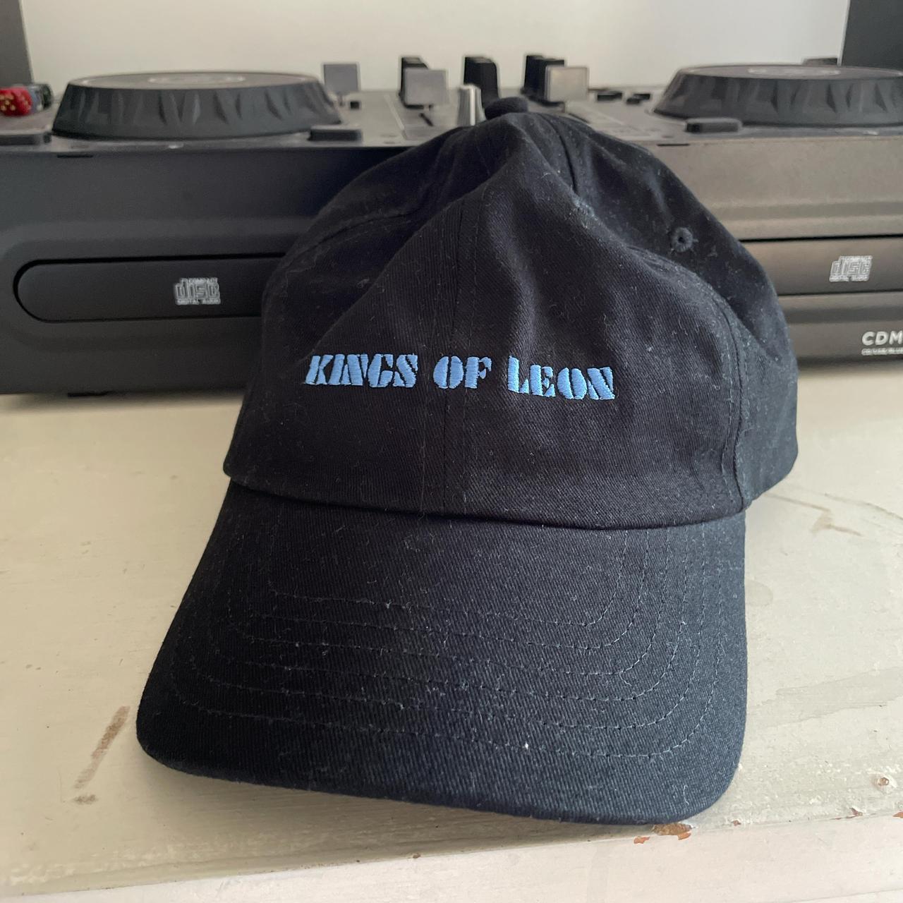 Black Kings of Leon cap with light blue embroidery... | Depop