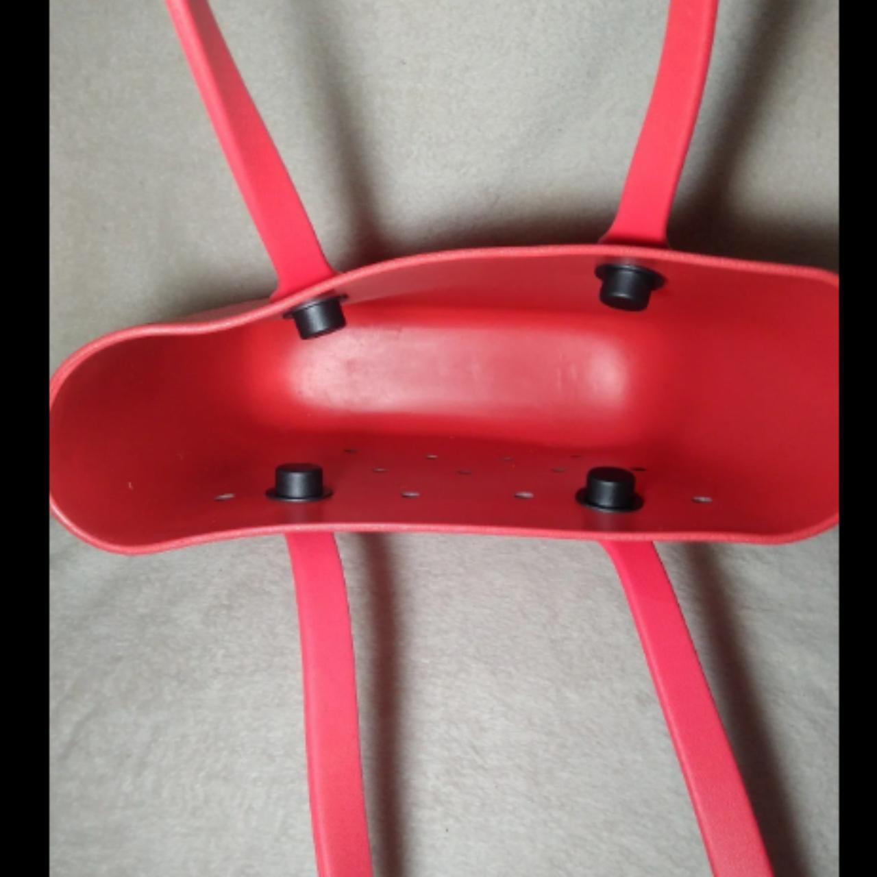 Rubber / Silicone Red EVA ToteBag - Beachbag / Poolbag - Depop