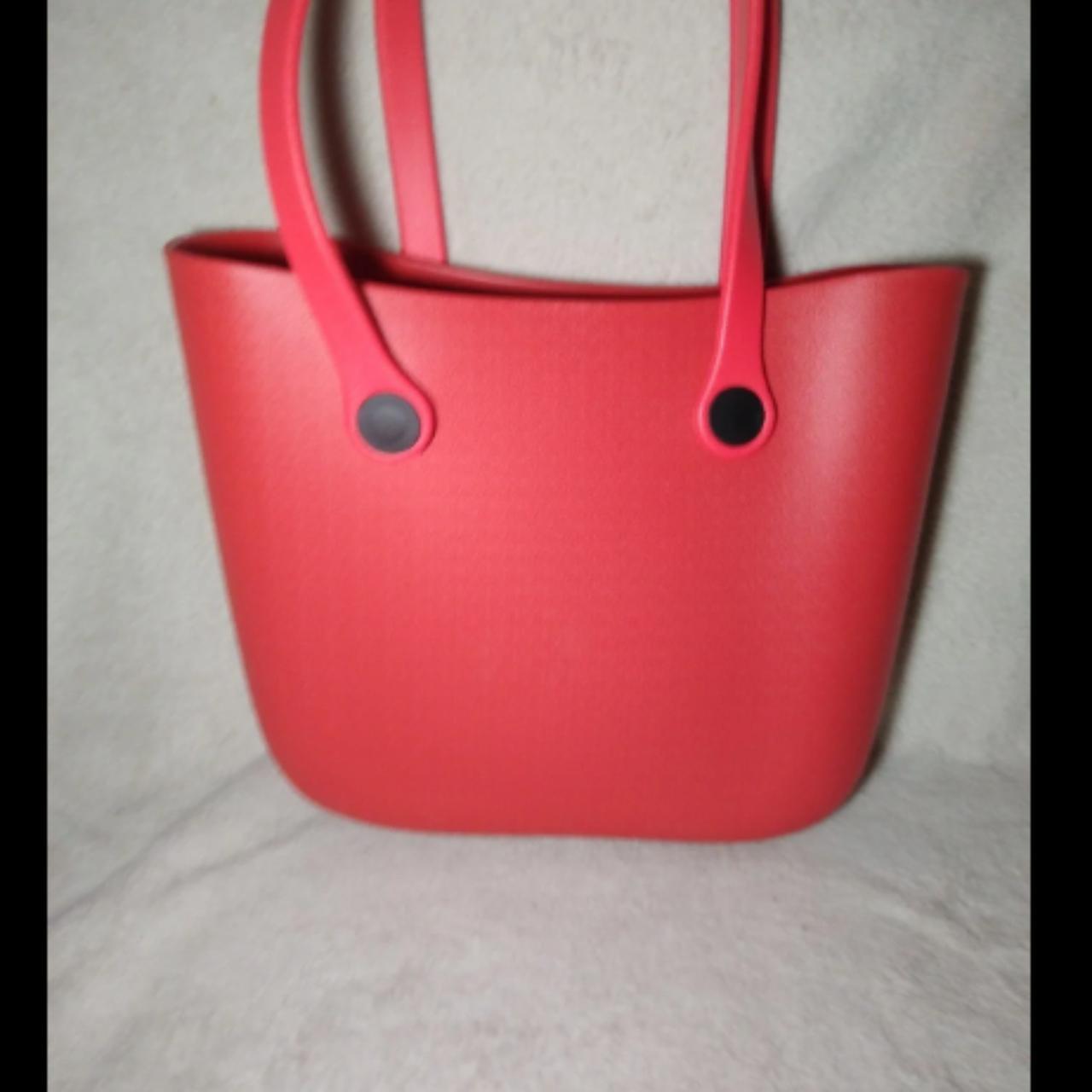 Rubber / Silicone Red EVA ToteBag - Beachbag / Poolbag - Depop
