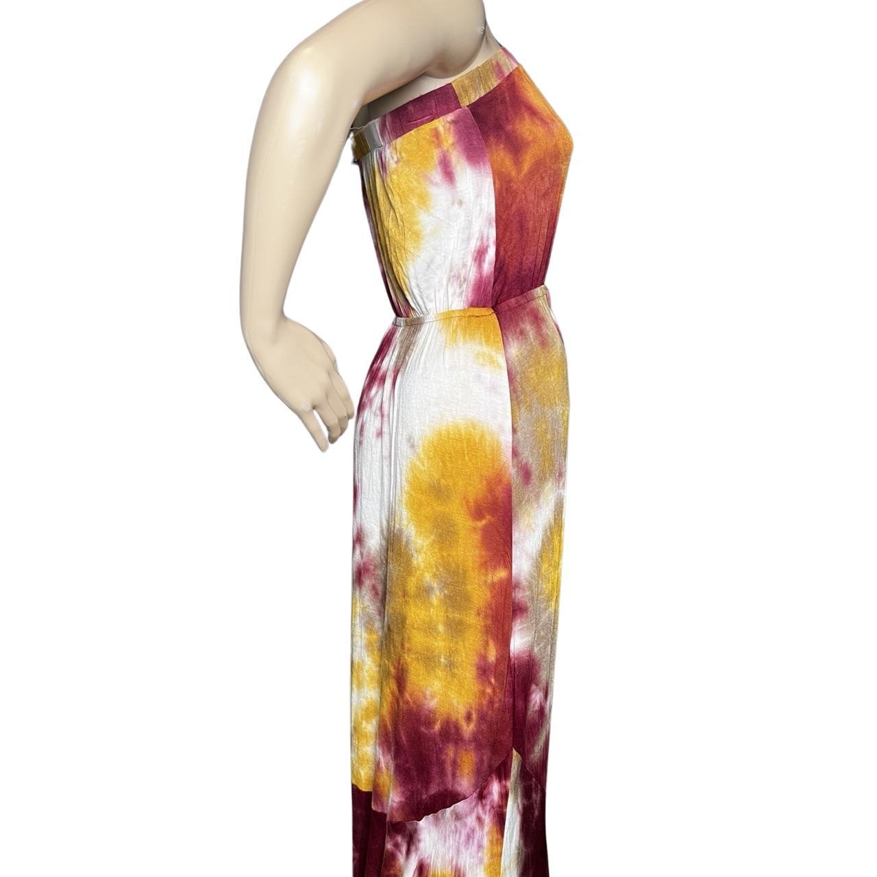Rolla Coster Strapless Tie Dye Maxi Dress... - Depop