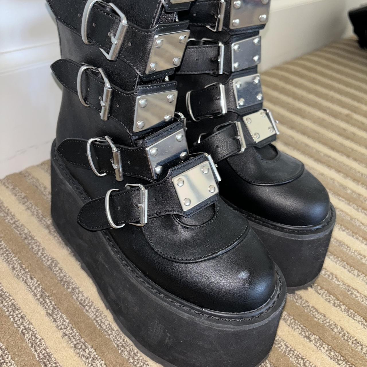 Demonias Edward scissor hands platforms - Depop