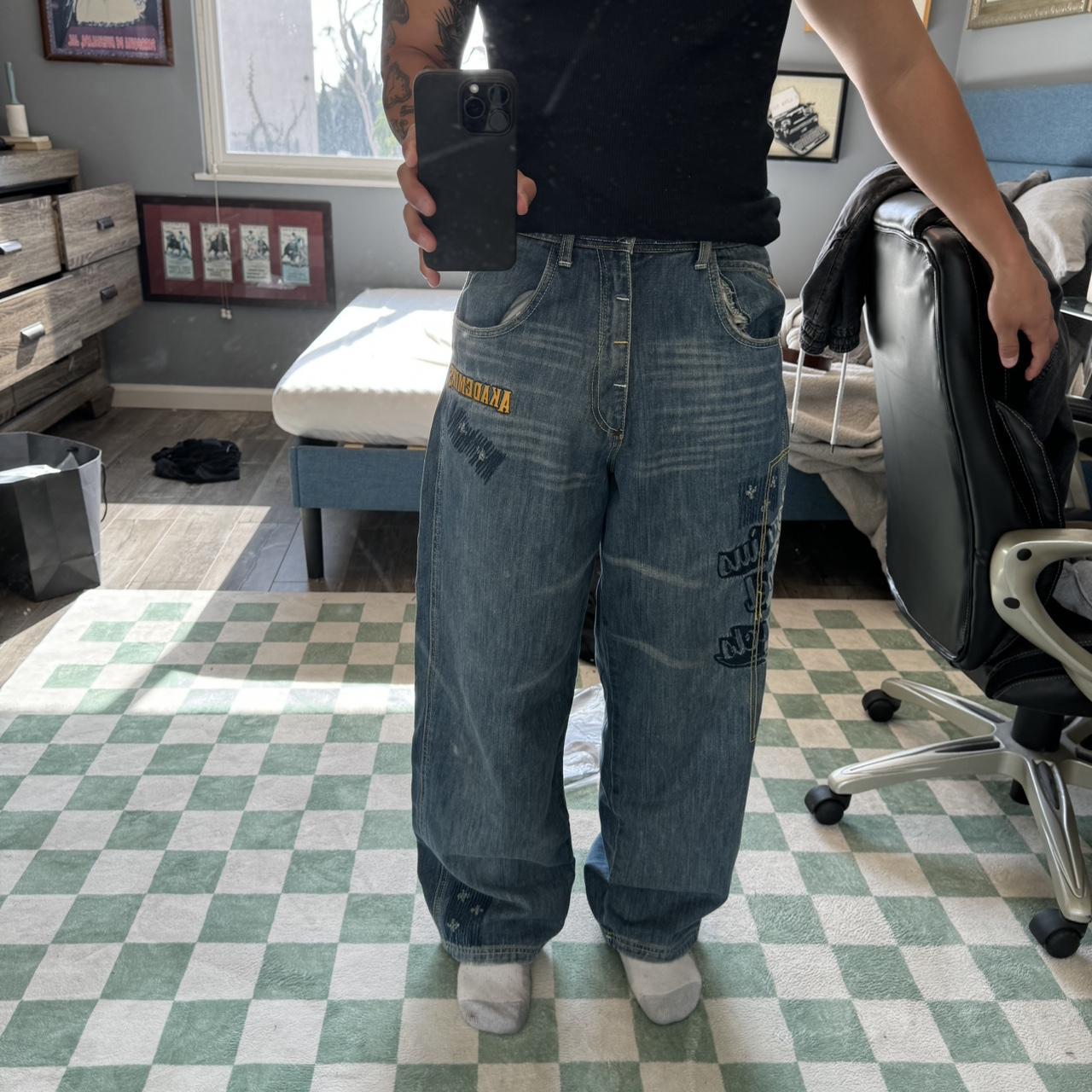 VINTAGE AKADEMIKS JEANS - one if my fav pairs, i... - Depop