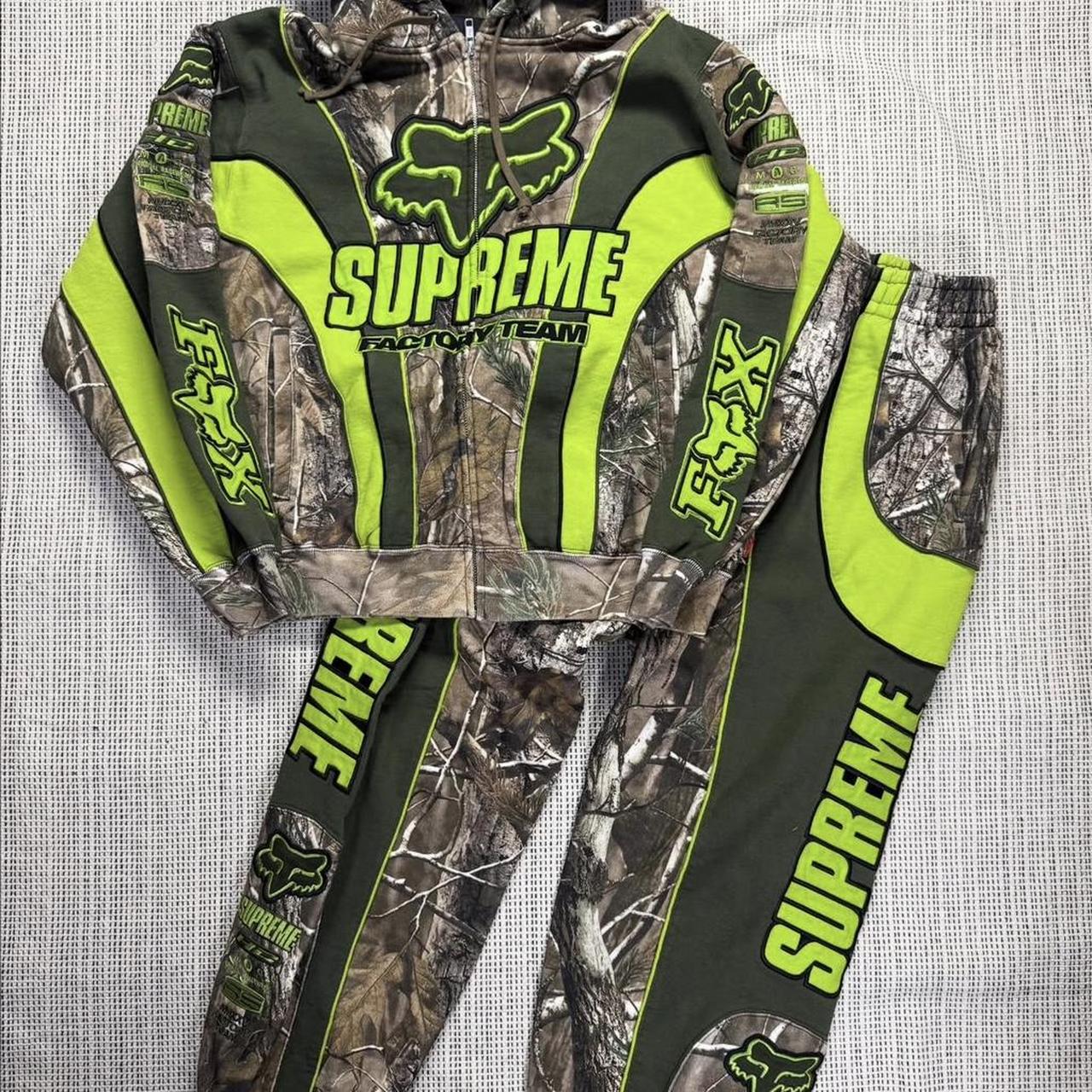 Supreme®/Fox Racing® Zip Up Hooded... | Depop