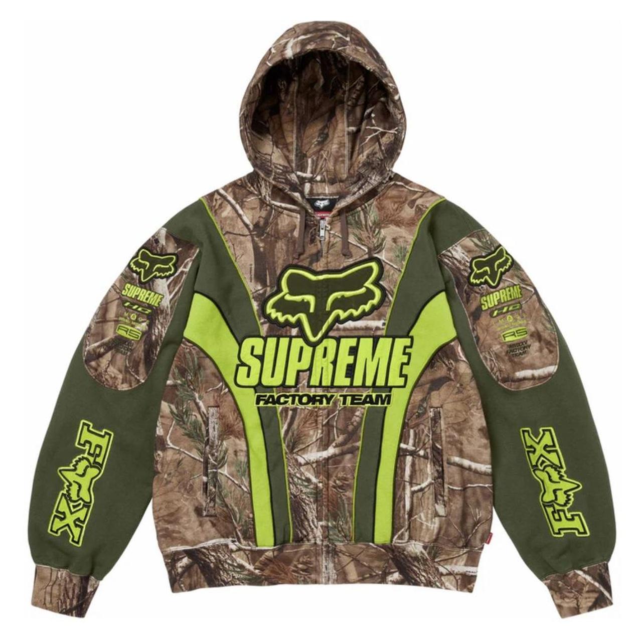 Supreme®/Fox Racing® Zip Up Hooded... | Depop