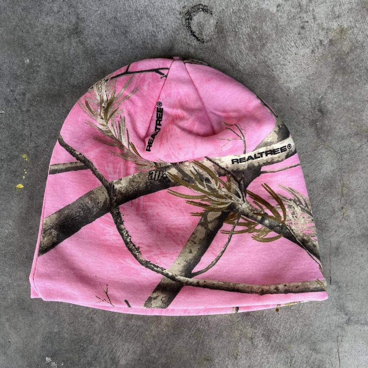 Pink realtree beanie 8” one size fits all - Depop