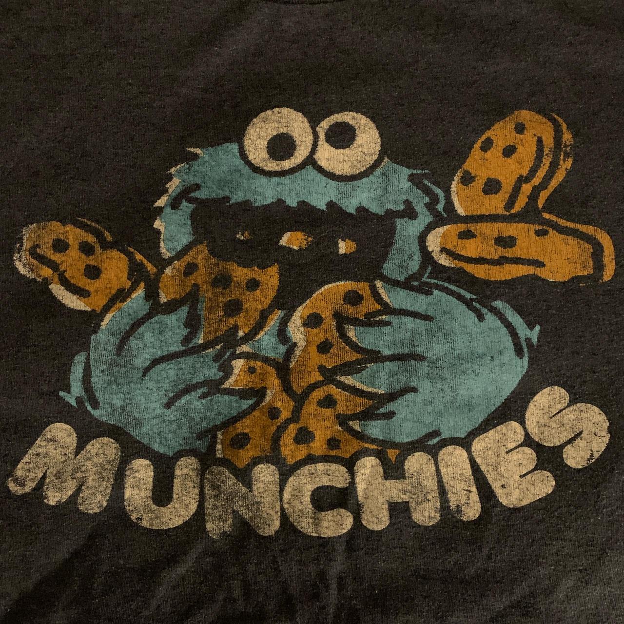 Cookie Monster “Munchies” graphic tee - Depop