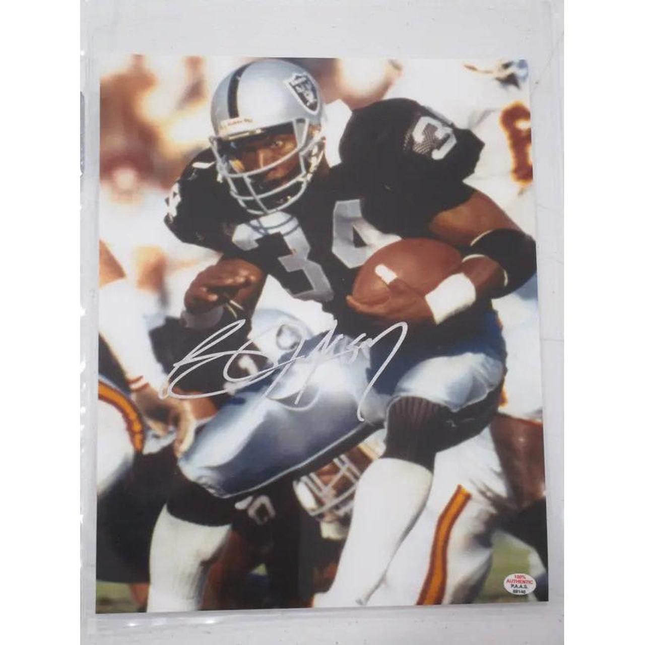 Bo Jackson of the Oakland Raiders signed autographed... - Depop