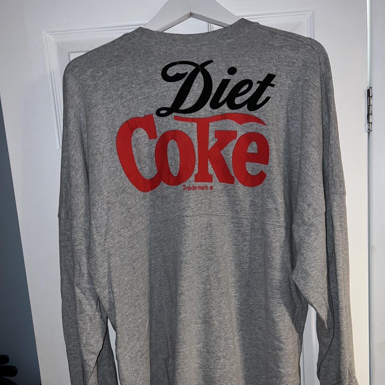 Official coca-cola merch, Large grey graphic long... - Depop