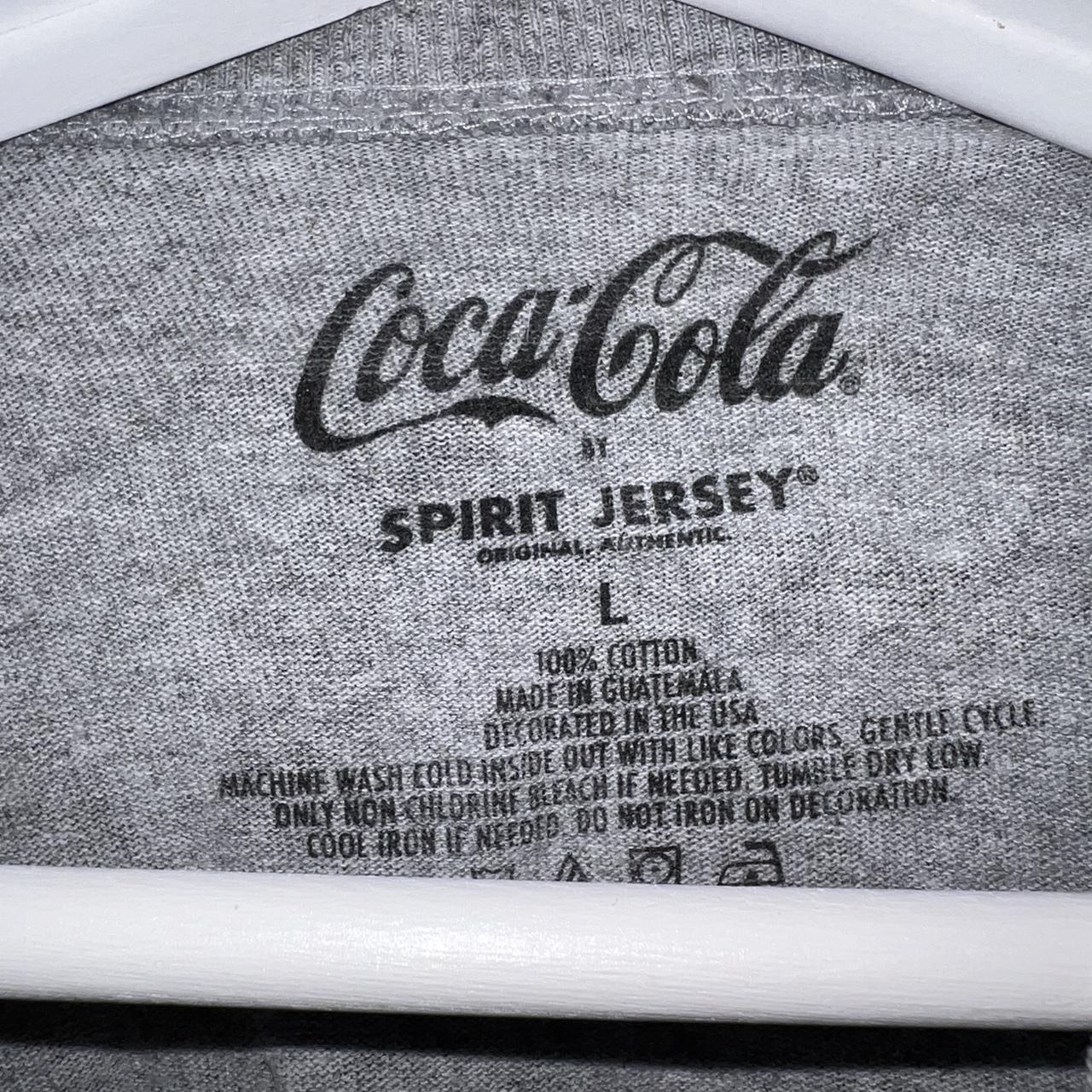 Official coca-cola merch, Large grey graphic long... - Depop
